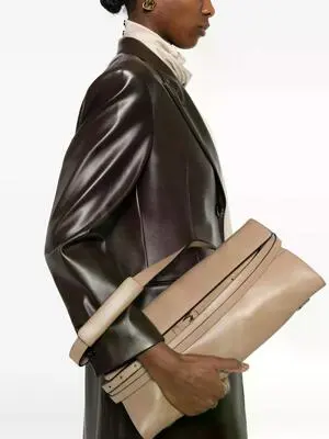 Moschino Buckle Detail Tote - Neutrals