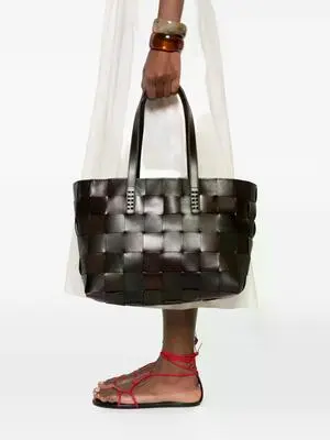 Dragon Diffusion Calf Leather Woven Tote Bag