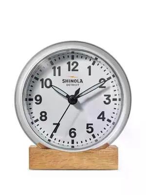 Shinola 6 Runwell Desk Clock - White
