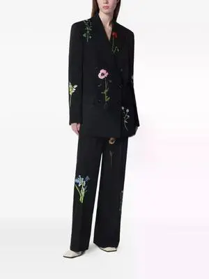 Stella McCartney Floral Embroidered Trousers