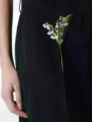 Stella McCartney Floral Embroidered Trousers