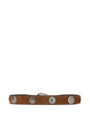 FORTELA Candis Buckle Appliquéd Belt - Brown