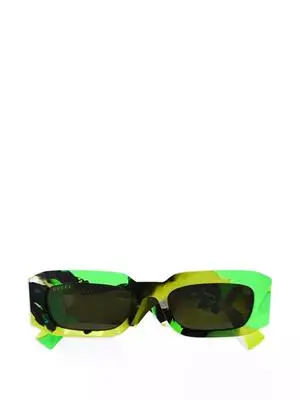 Gucci Logo-detail Sunglasses - Green