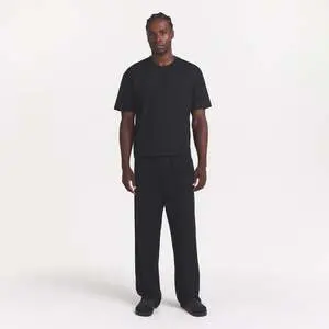 SKIMS Relaxed Fit Heavyweight Cotton Pants - Obsidian