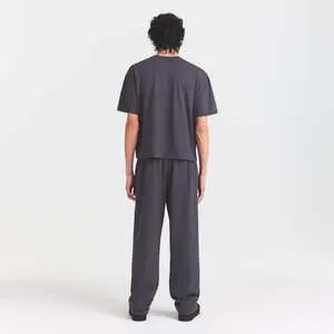SKIMS Relaxed Heavyweight Cotton Pants - Raven
