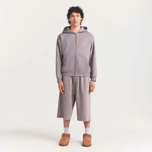 SKIMS Fleece Lounge Relaxed Long Short - Shadow