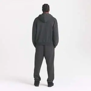 SKIMS Heavyweight Fleece Zip-up Hoodie - Washed Onyx