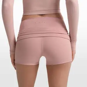 SKIMS 3" Foldover Matte Shorts - Himalayan