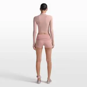 SKIMS 3" Foldover Matte Shorts - Himalayan