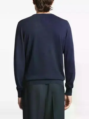 FAY Long-sleeve Crew Neck Sweater - Blue