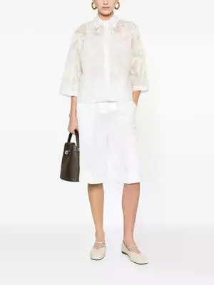 Peserico Button-up Shirt With Sequin Embellishments