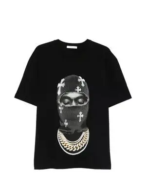 IH NOM UH NIT Mask Crosses-print T-shirt - Black