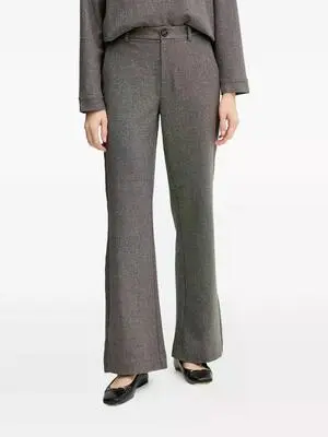 MOS MOSH Tailored Flared Trousers With Side Stripe Detail