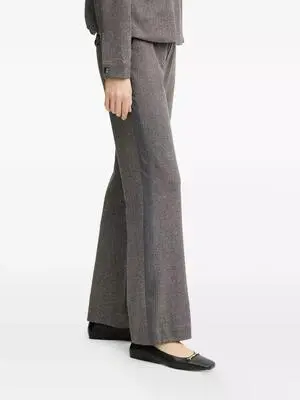MOS MOSH Tailored Flared Trousers With Side Stripe Detail