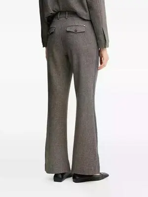 MOS MOSH Tailored Flared Trousers With Side Stripe Detail