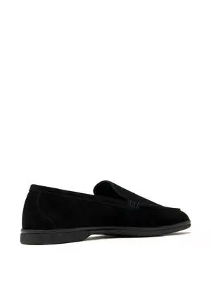 SCAROSSO Suede Loafers - Black