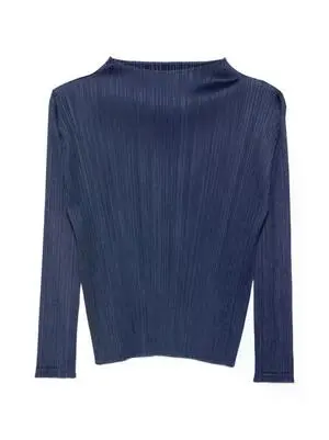 Issey Miyake Pleated Long Sleeve T-shirt