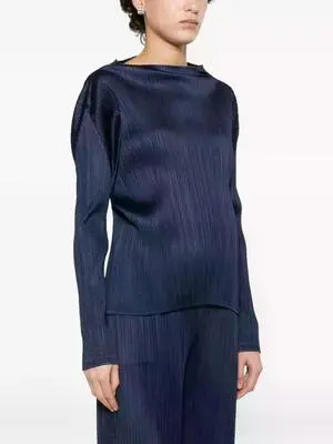 Issey Miyake Pleated Long Sleeve T-shirt