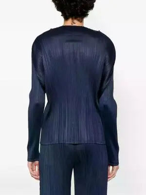 Issey Miyake Pleated Long Sleeve T-shirt