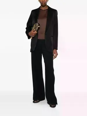 FORTE_FORTE Single-breasted Notched Jacket - Black