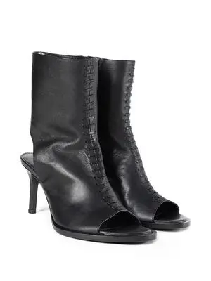 ANN DEMEULEMEESTER Elvy Stitched Leather Pumps
