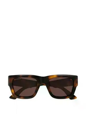 Gucci Logo-detail Sunglasses - Brown