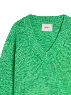 LISA YANG V-neck Knitwear - Green