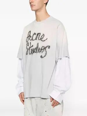 Acne Studios Layered Logo T-shirt