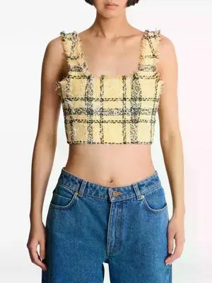 Balmain Glittered Tweed Top