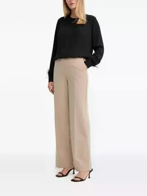 GAUDI Feather-trim Top With Button Detail