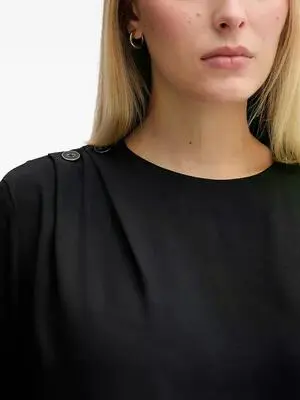 GAUDI Feather-trim Top With Button Detail