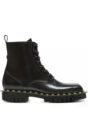 Balmain Glazed Combat Boots