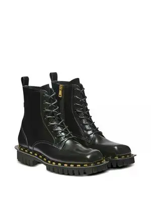 Balmain Glazed Combat Boots