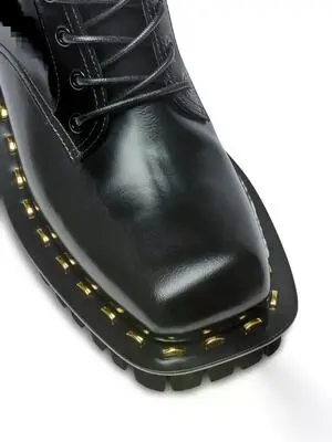Balmain Glazed Combat Boots