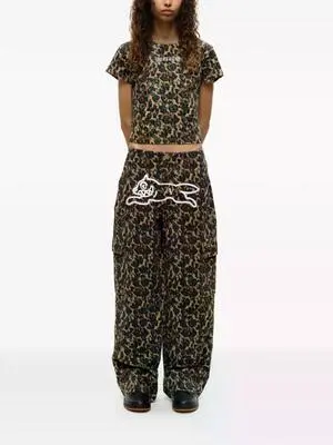 ICECREAM Graphic Print Wide Leg Trousers