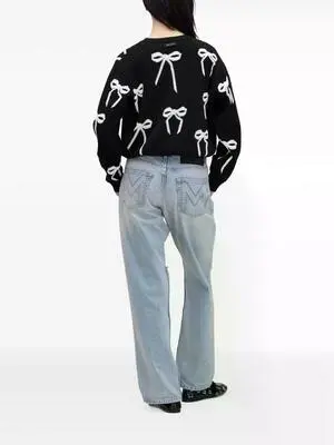 Marc Jacobs Bow Print Jacquard Knit Sweater