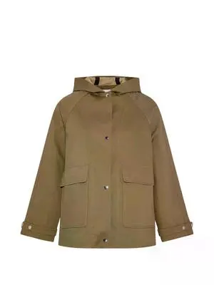 YVES SALOMON Hooded Two-tone Jacket