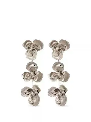JENNIFER BEHR Braelynn Floral Drop Earrings - Silver