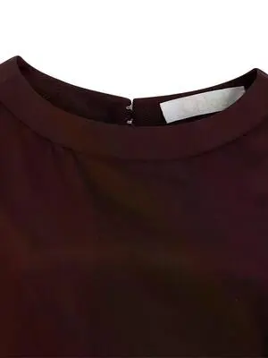 Chloé Flared Midi Dress With Tied Cuffs
