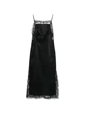 Ermanno Scervino Lace-trim Midi Dress - Black