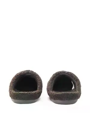 Moon Boot Teddy Detail Slip-on Slippers - Brown