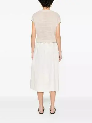 Peserico Pocket Knitted Dress - Neutrals