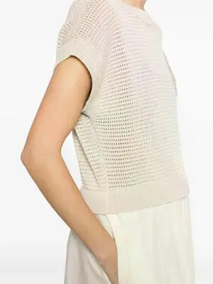Peserico Pocket Knitted Dress - Neutrals