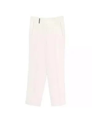 Peserico Pinstriped Pleated Trousers - Neutrals