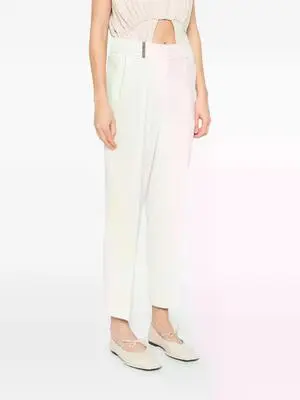 Peserico Pinstriped Pleated Trousers - Neutrals