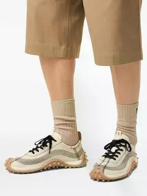 AMI Paris Mirage Sneakers With Contrasted Stitching - Neutrals