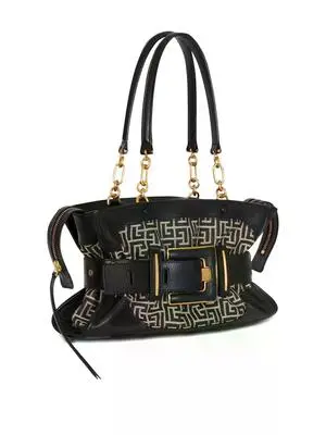 Balmain Anthem Monogram Jacquard Tote