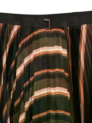Sacai Striped Midi Skirt