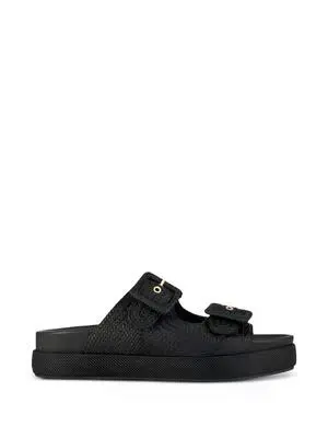 AQUAZZURA Woven Platform Slides