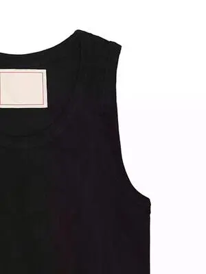 JEANERICA Scoop-neck Ribbed Vest